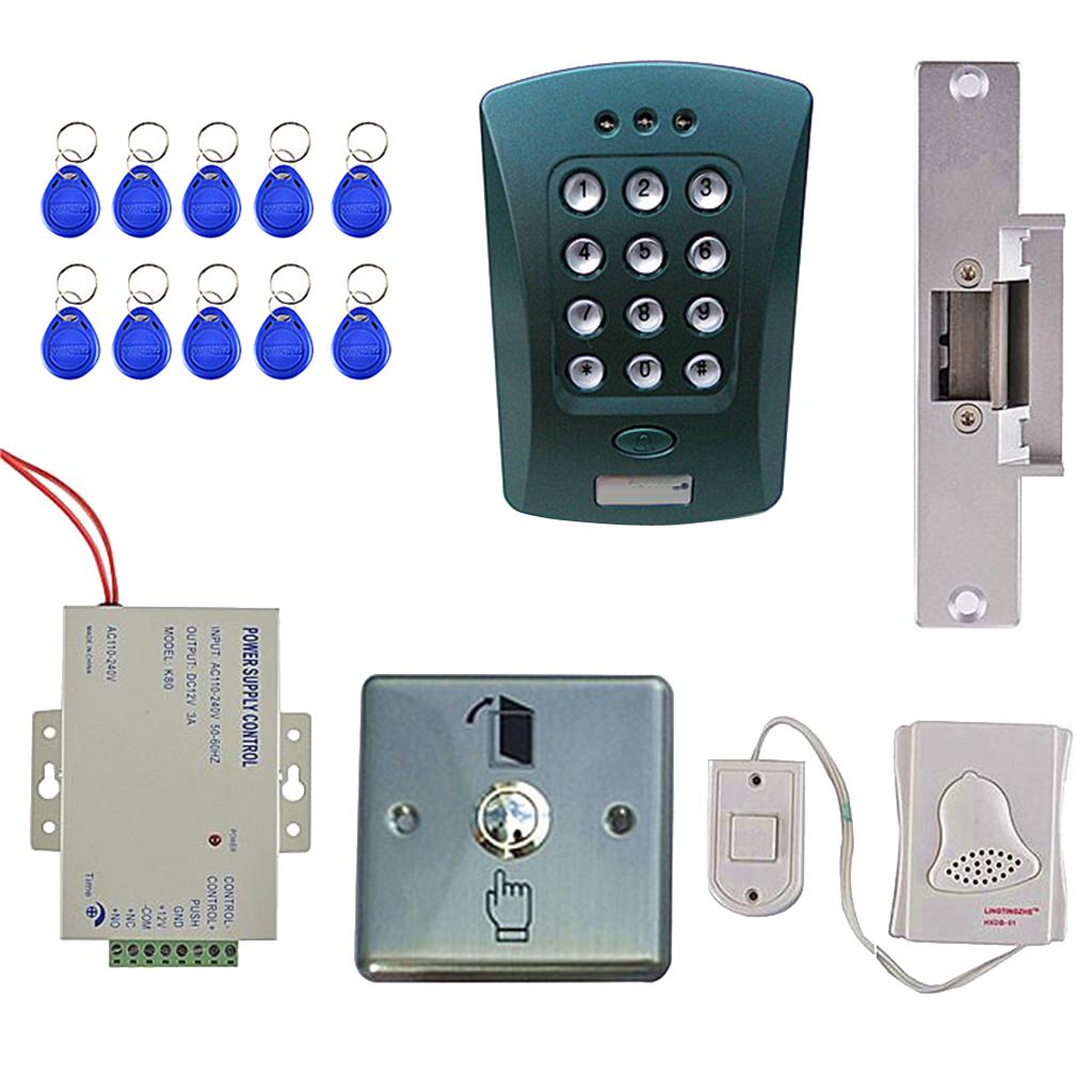 Buy EM Card Keypad Access Control Security System with 10 Key Fobs at ...