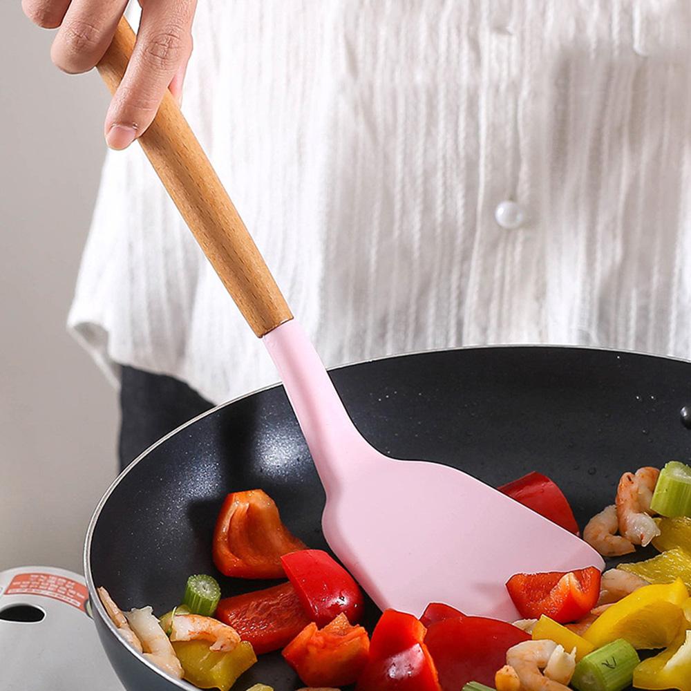 Buy 1Pcs Pink Food Grade Silicone Kitchenware Cooking Tools Cookware ...