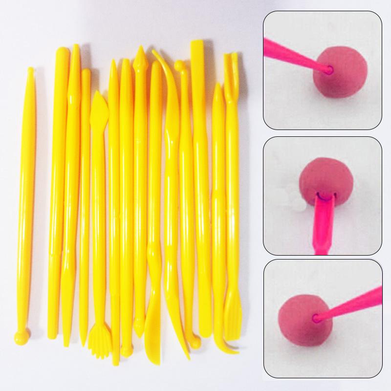 Buy 14pcs/set Crafts Clay Modeling Tool Plastic Clay Sculpting Set ...