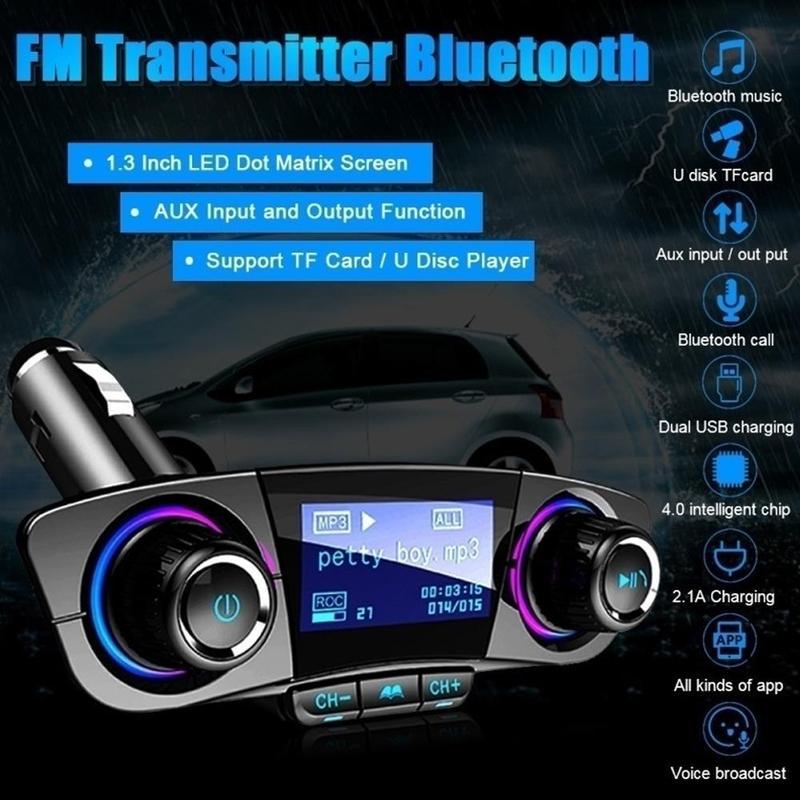 Buy Bluetooth Handsfree Car Kit Fm Transmitter Modulator Usb Player ...