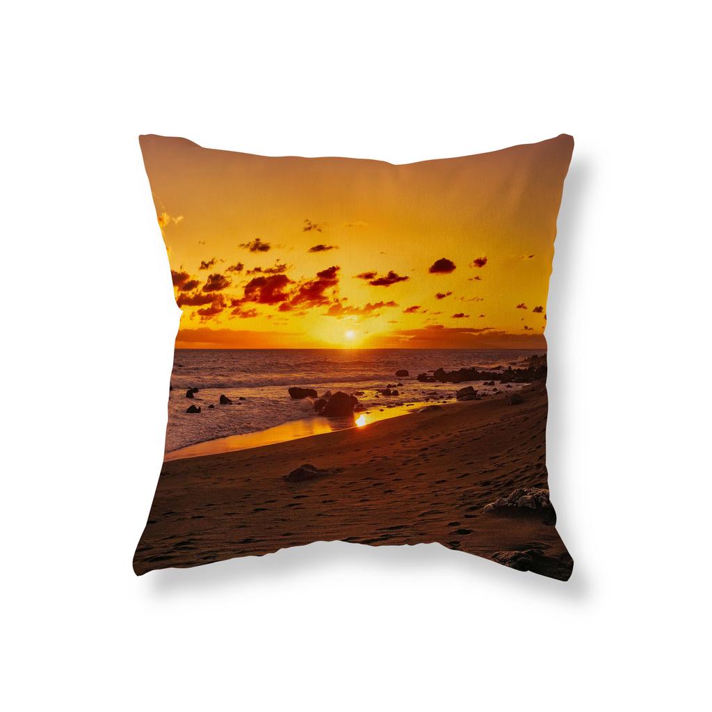 Cheap Sunset Dusk Sunset Sea View Pillow Cover Sofa Car Decoration Room ...