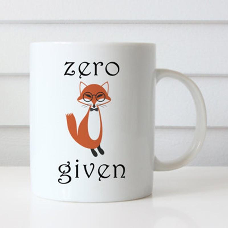 Buy Zero Fox Given Mug |Funny Coffee Mug |Fox Mug |Zero Fox Coffee Mug ...