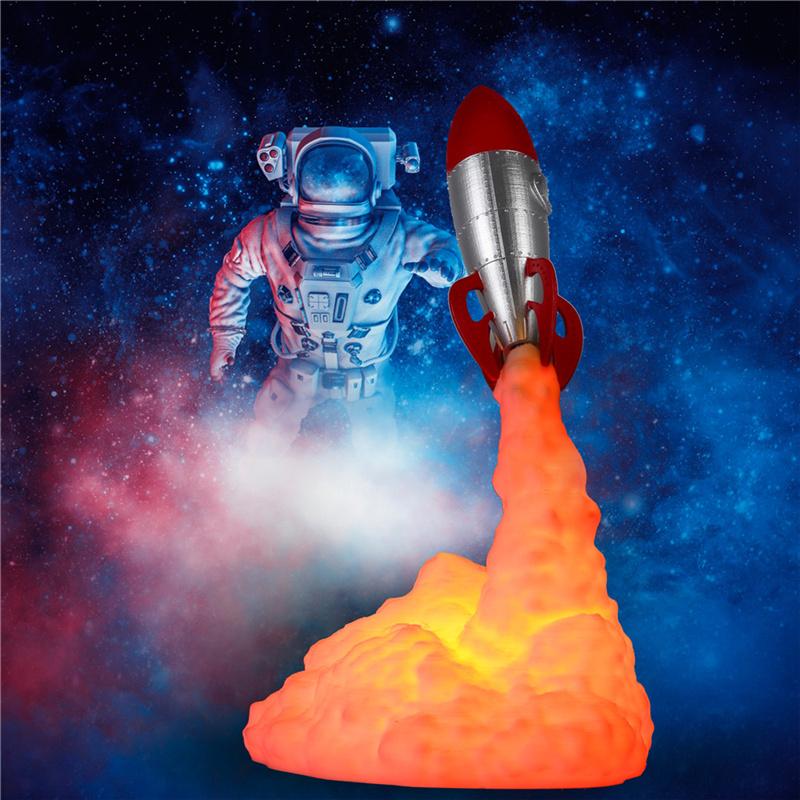 Satın alın 3d Printing Rocket Light Moon Peculiar Gift Electronic ...