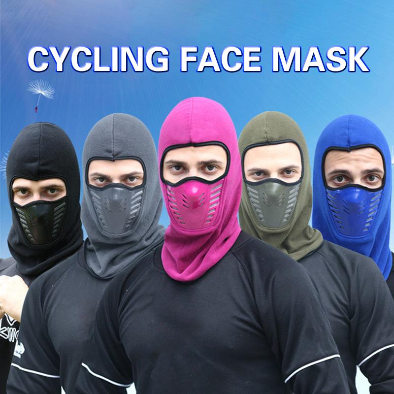 Buy Unisex Cycling Full Face Fleece Beanies Hat Helmet Masks Winter ...
