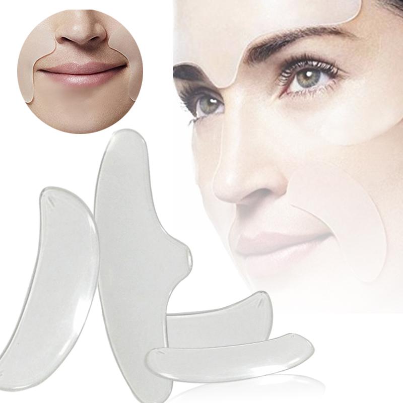 Buy Dagu 5pcs Silicone Anti Aging Wrinkle Face Pad Reusable for ...