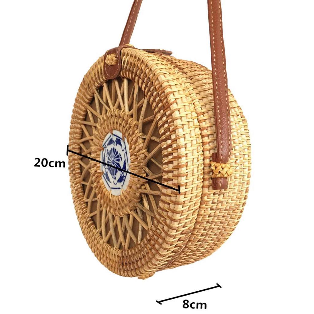 Buy Fashion Women Boho Style Shoulder Bag Satchel Round Handbag at ...
