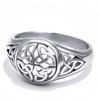 Anillo de acero inoxidable, anillo clásico de aniversario con nudo ...