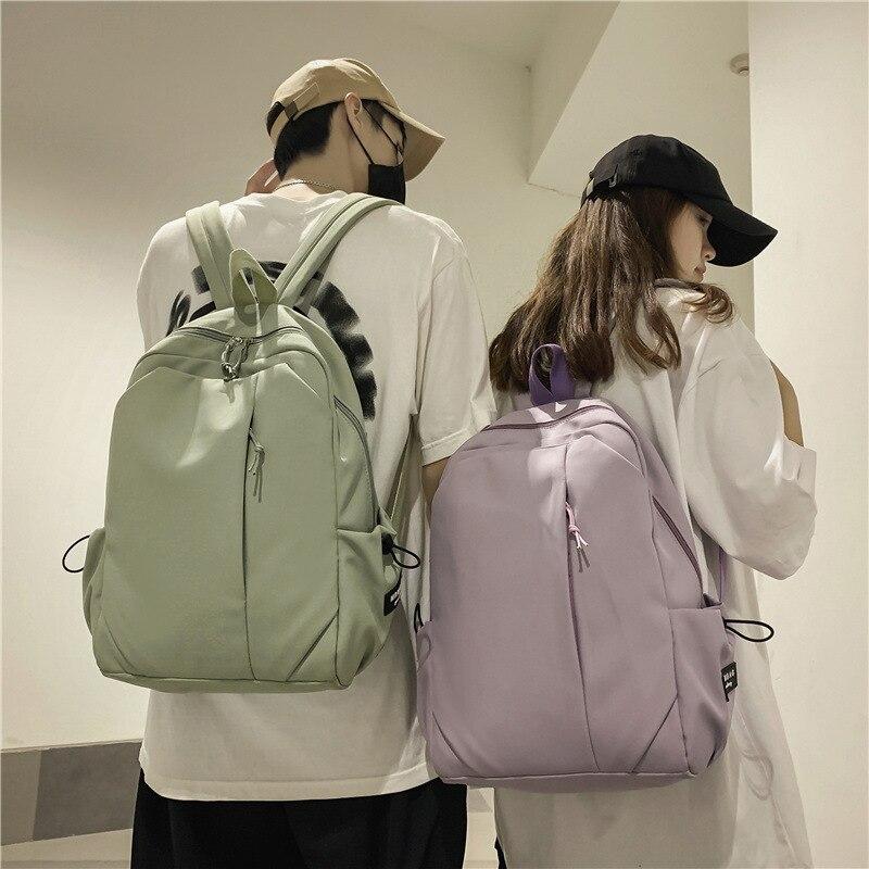 Buy Women's Backpacks Solid Color Student School Bags for Women Teen ...
