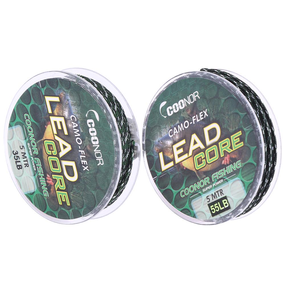 Buy 5m/16ft 16-Strand Braided Lead Core Carp Fishing Line for Sea Rock ...