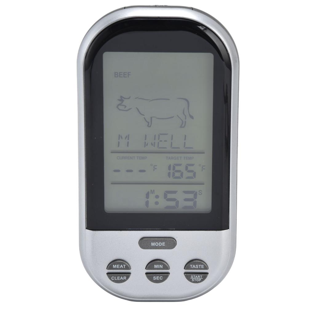 Wireless Thermometer Timer Overtime Alarm Function Practical ...