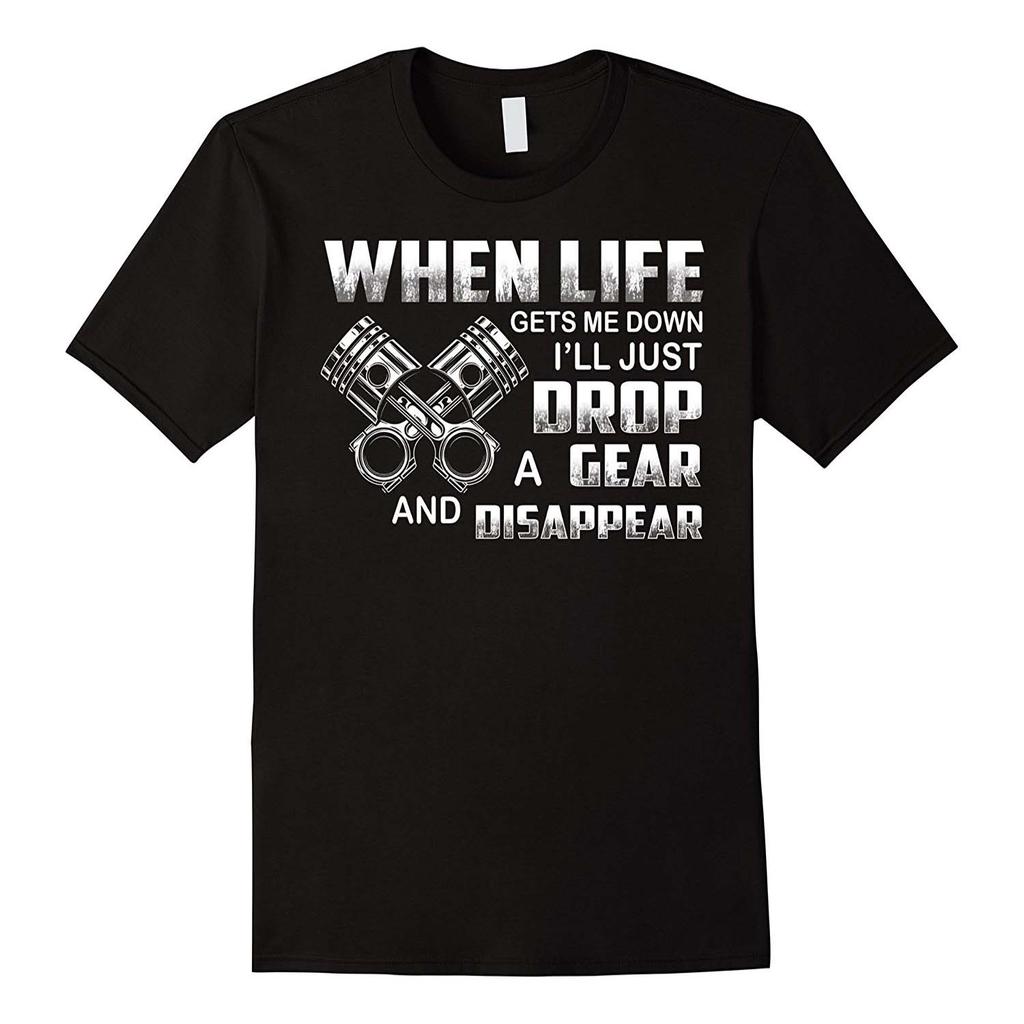 Buy Just Drop A Gear And Disappear Mechanic Men T Shirt at affordable ...