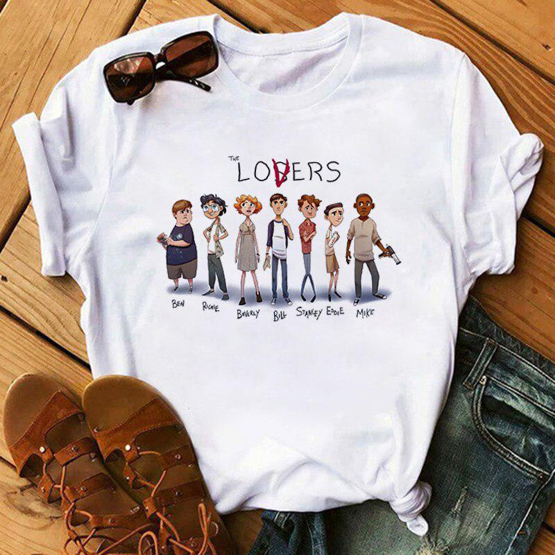 Buy WVIOCE Summer Women T Shirt Cartoon The Losers Club Female Grpahic ...