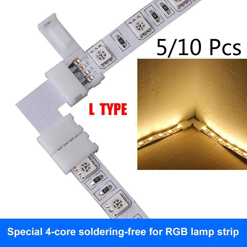 High Quality Led Colorful Light Strip Connector No Welding Connector L ...