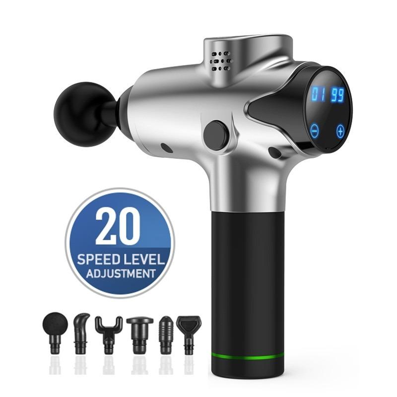 Buy Muscle Massage Gun Deep Tissue Massager Therapy Body Muscle ...