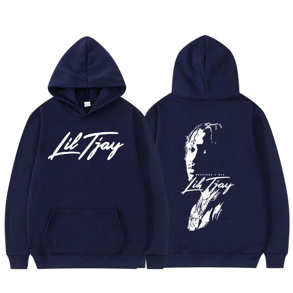 Cheap Rapper Lil Tjay Hoodies Destined 2 Win Music Album Print Hoodie ...
