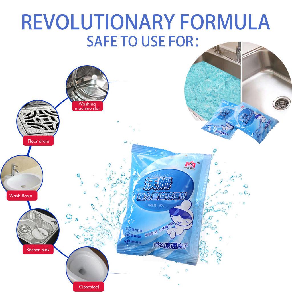 Buy Powerful Sink & Drain Cleaner Portable Powder Bomb Cleaning Tool ...