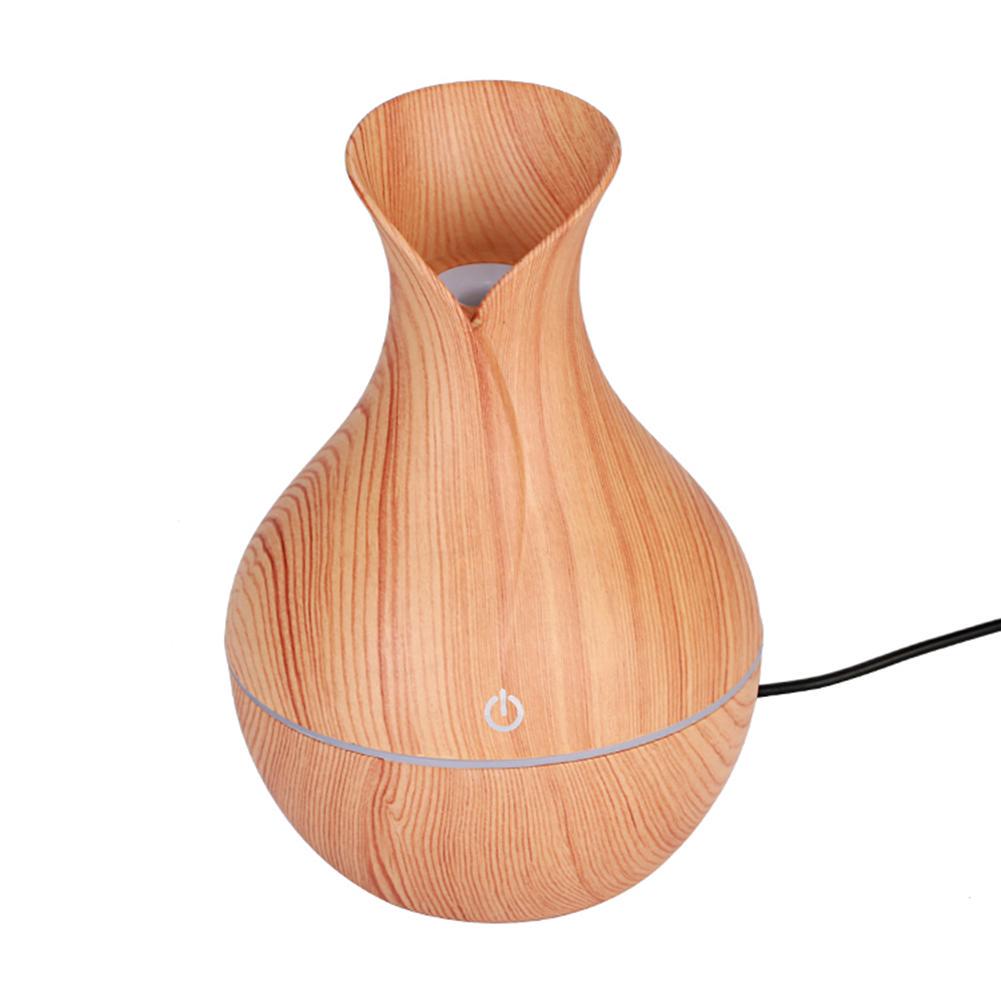 Buy LED USB Wood Grain Ultrasonic Air Humidifier Aroma Essential Oil ...