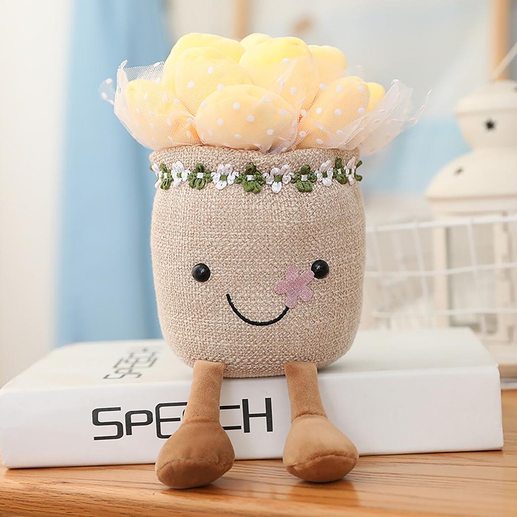 Buy Simulation Potted Plush Toy Doll Plant Doll Indoor Decoration ...