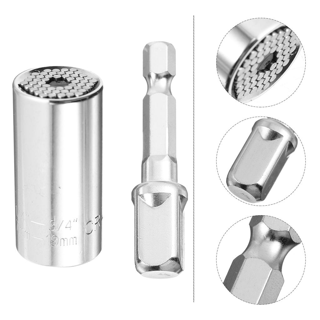 Buy Funny Adult1pc 7-19mm Universal Socket with 1pc Ratchet Wrench ...