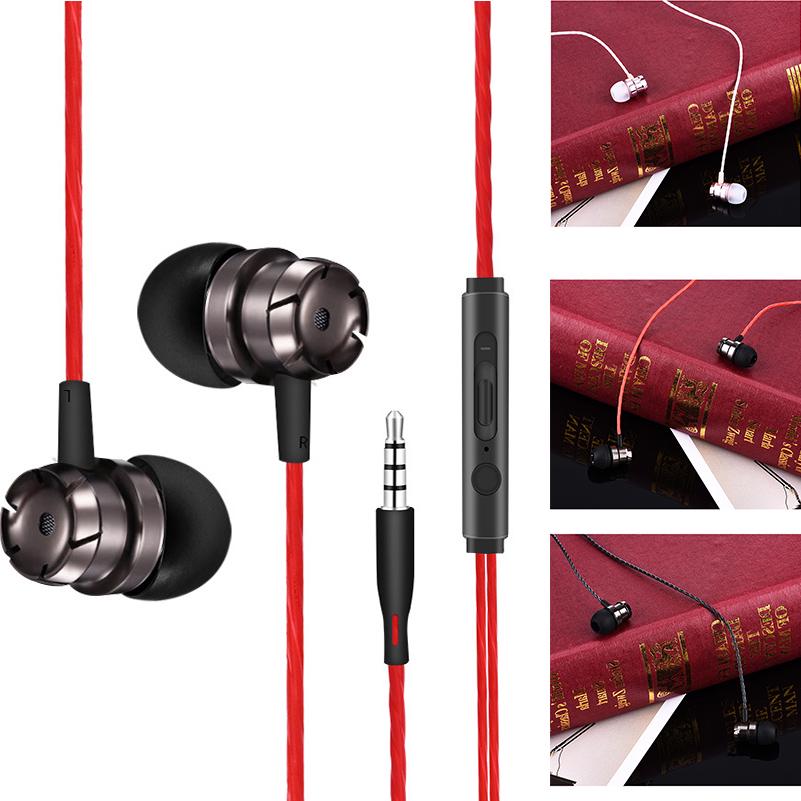 Buy 3.5MM In-ear Wired Earphone Headset with Microphone Wire Controlled ...