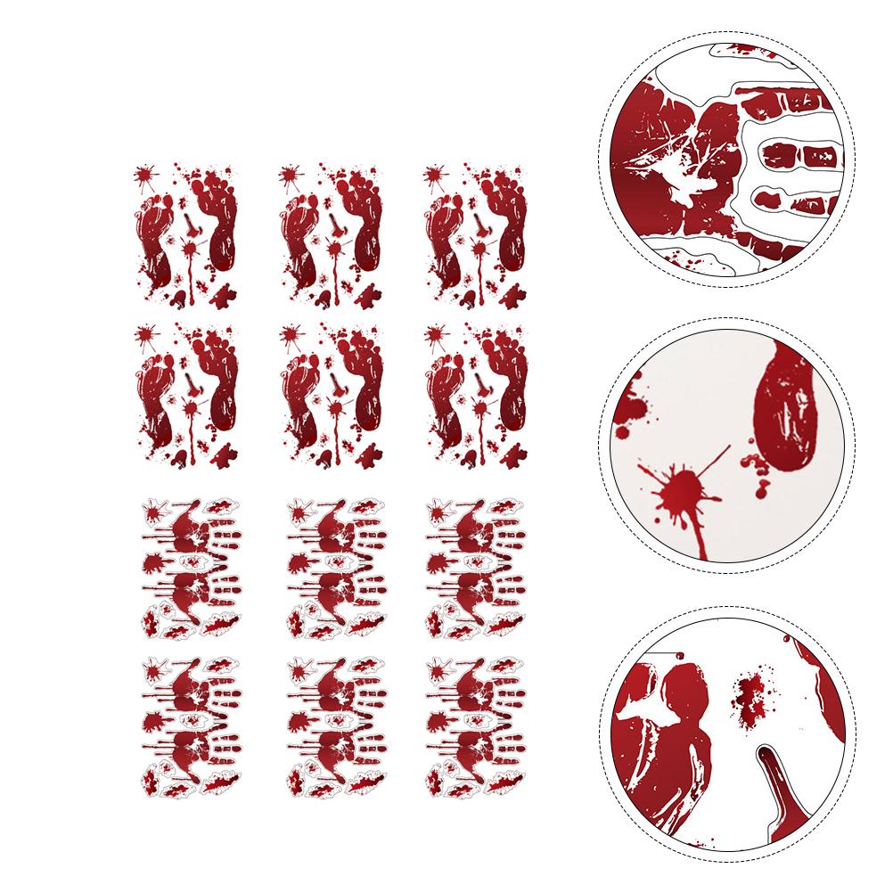 Buy 1 Set 12 Pcs Decorative Wall Stickers Shop Window Stickers (Red) at ...