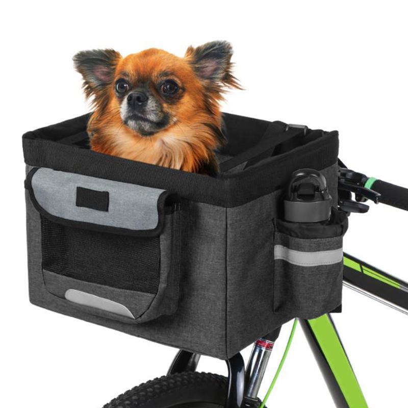 Comprar Plegable Oxford Bike Basket Load Bicycle Handlebar Front Bag ...