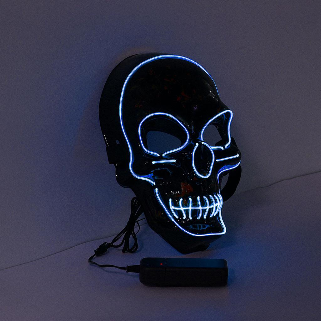 Buy Sumerry Halloween Illuminate Terror Scary LED Face Flash Mask Party ...