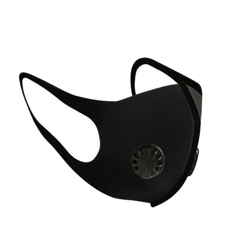 Black Anti Dust Mask PM2.5 Activated Carbon Filter Face Mouth Masks ...