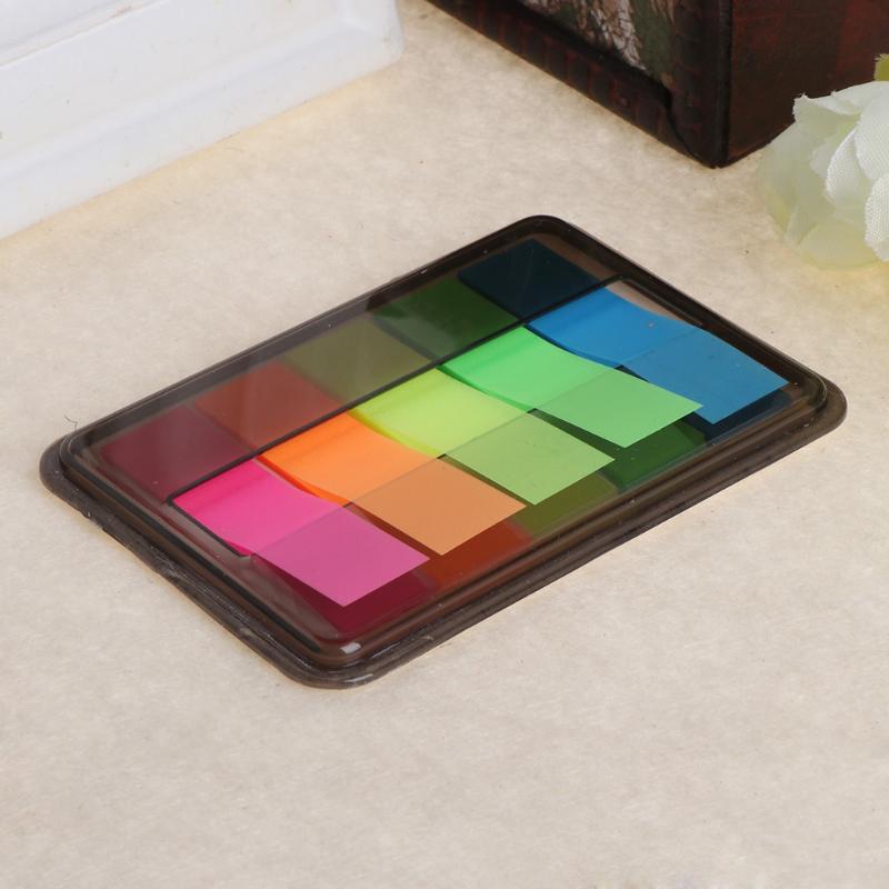 Buy Fluorescent Clear Sticker Memo Flags Post It Bookmark Index Pad Tab ...