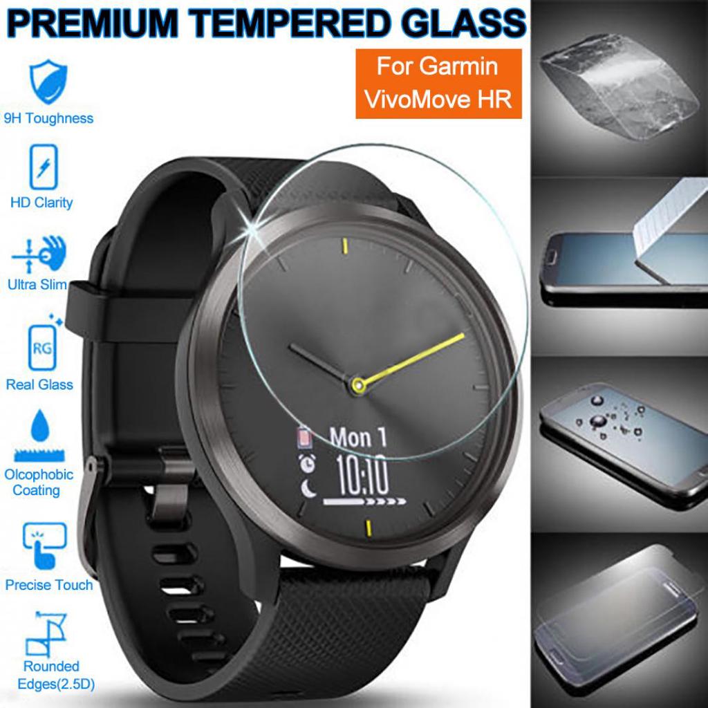 Buy Anti-Scratch Tempered Glass Screen Protector for Garmin Vivomove HR ...
