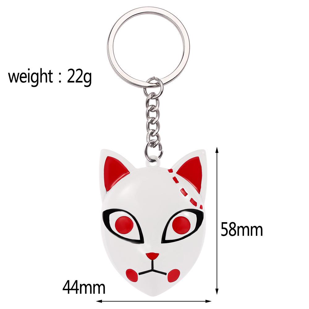 Buy Anime Demon Slayer Kimetsu no Yaiba Tanjirou Mask Keychain Makomo ...