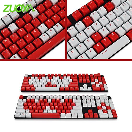 Cheap ZUOYA 104Pcs Keyboard Keycaps Ergonomic Design Bright Color Fade ...
