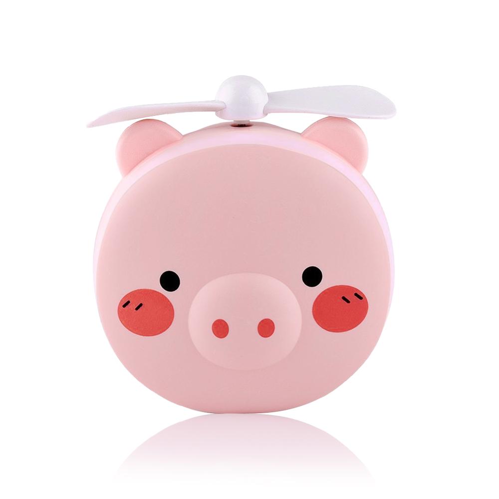 Buy Climate Equipment Fans Portable Led Light Mini Fan Pig With Makeup ...