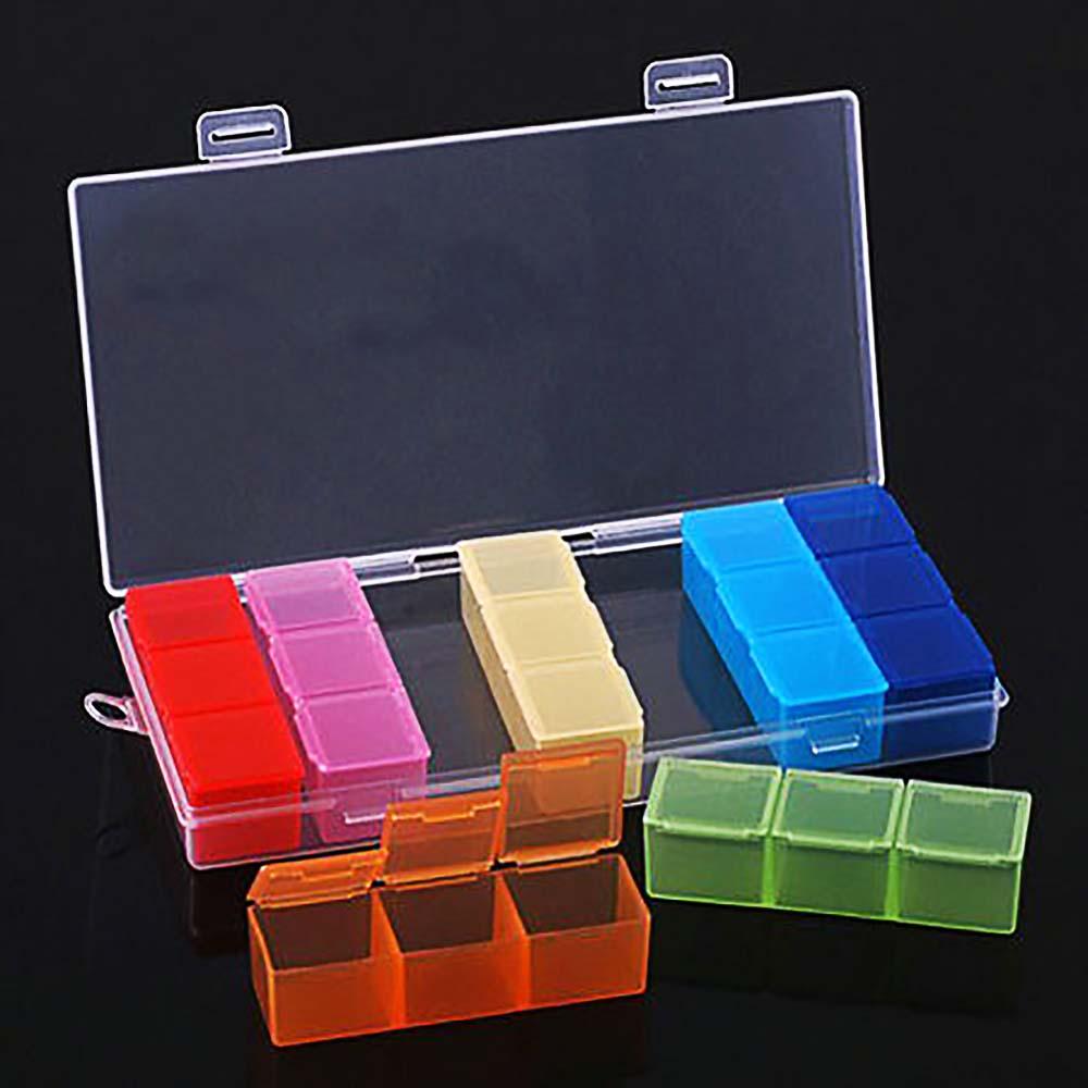 Buy Pill Box Rainbow Color Drug Case Seven Days Medicine Storage ...