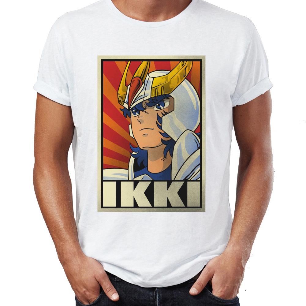 Buy Men s T Shirt Saint Seiya Ikki Hyoga Shiryu Shun Anime Artsy Tee at ...