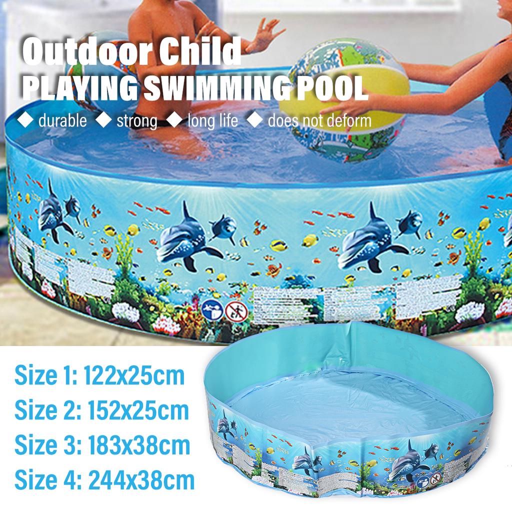 Buy 4 Sizes Portable PVC Outdoor Round Swimming Pool Inflatable ...