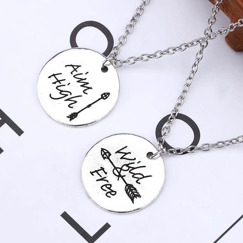 Buy Jewelry Fashion Three Musketeers Wild Free Necklace Fashion Letters ...