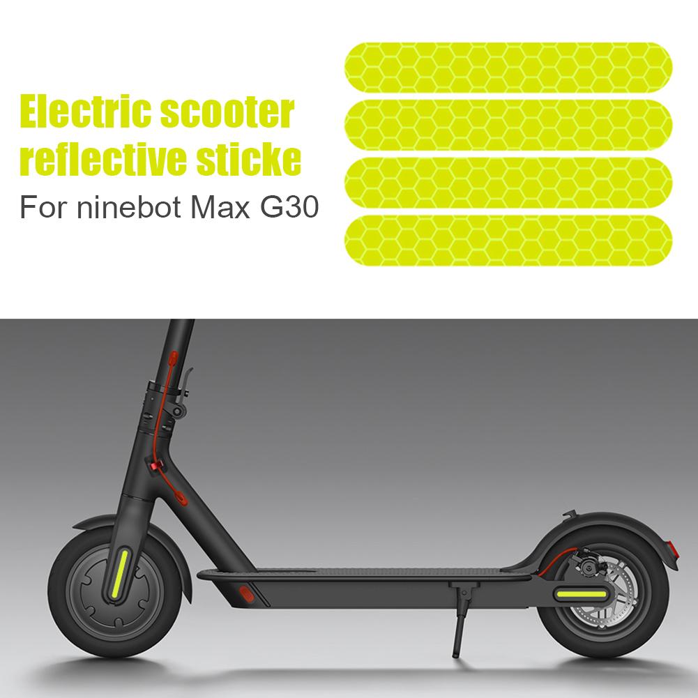 Buy 4x Electric Scooter Decals Night Safety Reflective Stickers for ...