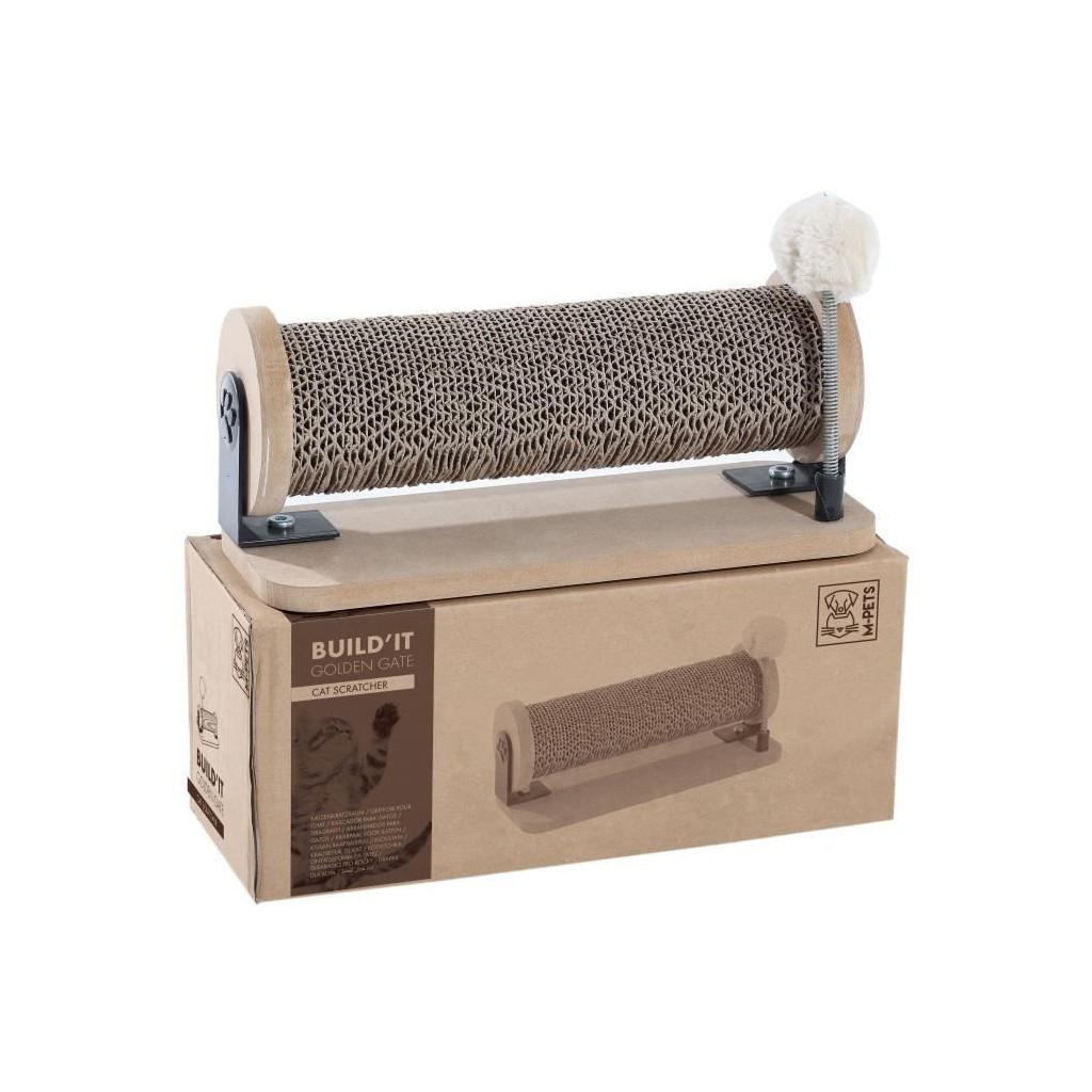 Buy M-PETS Scratching Post In the Shape of a Roller Build'it Golden ...