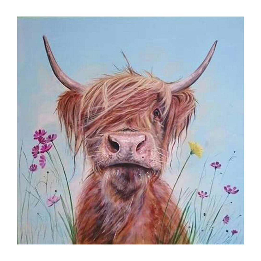 Buy 5D DIY Full Drill Diamond Painting Yak Cross Stitch Embroidery ...