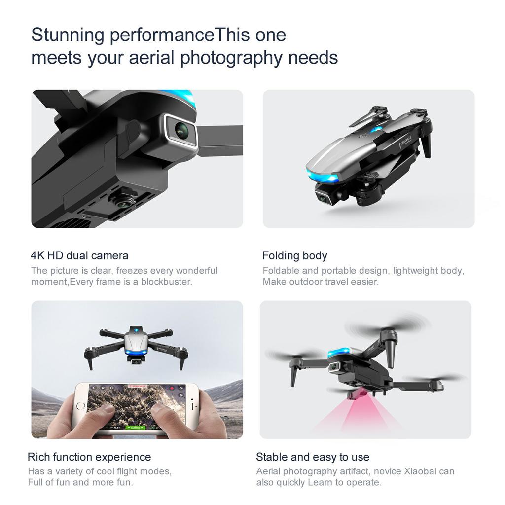 Satın alın S85 Pro Rc Mini Drone 4k Profesional HD Dual Camera Fpv Drones With Infrared Obstacle ...