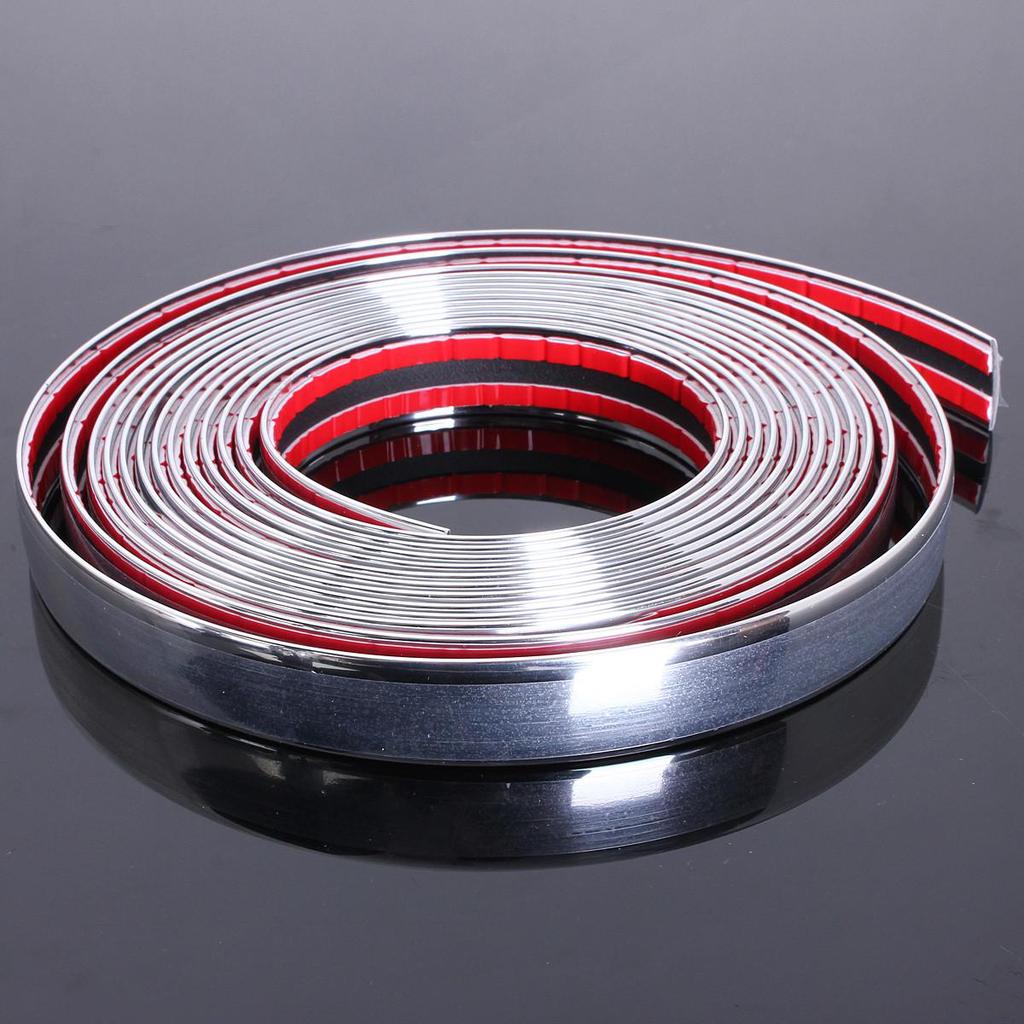 Buy 20mmx5m Chrome Car Styling Moulding Strip Trim Self Adhesive Crash ...