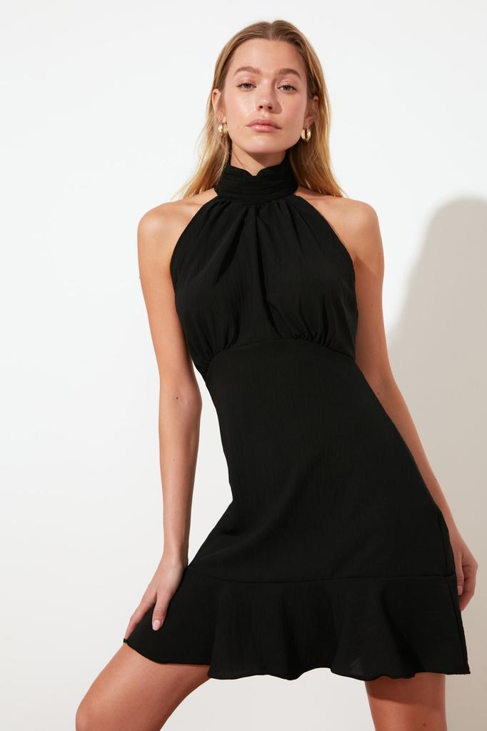 Cheap Black Halter Neck Dress TWOSS21EL1538.. | Joom