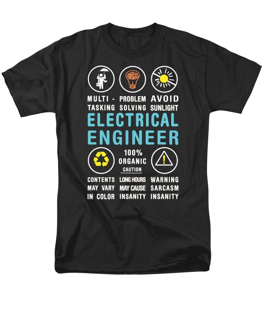 Buy Men Premium Cotton electrical engineer shirtom Print Tees Funny ...