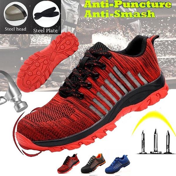 Men Women Labor Insurance Shoes Steel Toe Caps Stab-resistant Work ...