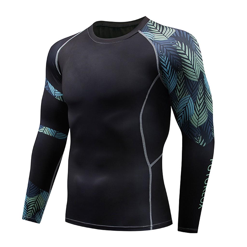 Buy Mens Casual Fitness Fast Drying Elastic Breathable Sports Tight ...