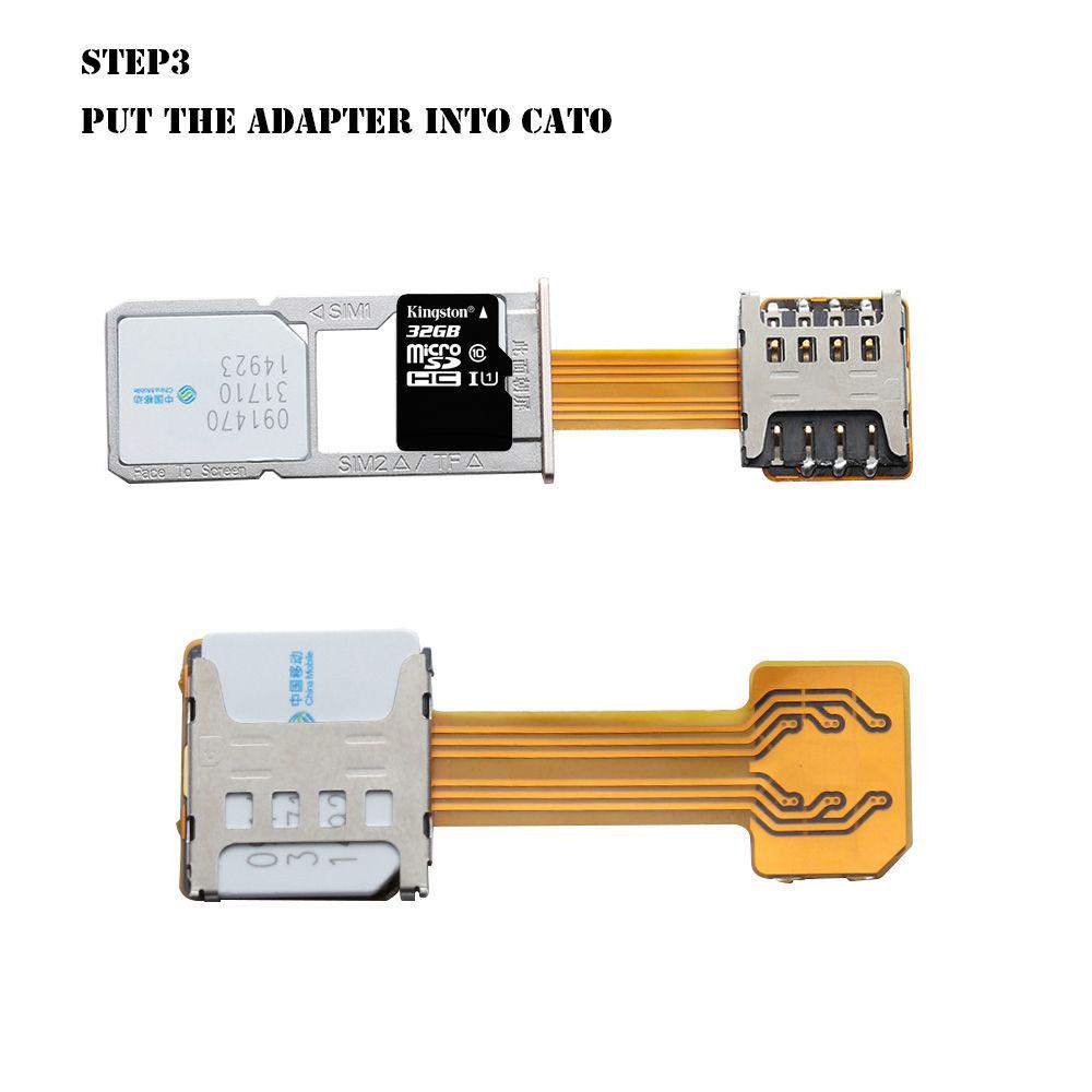 Buy Practical Android Phone DIY Dual SIM Card Adapter Nano Cato Micro ...