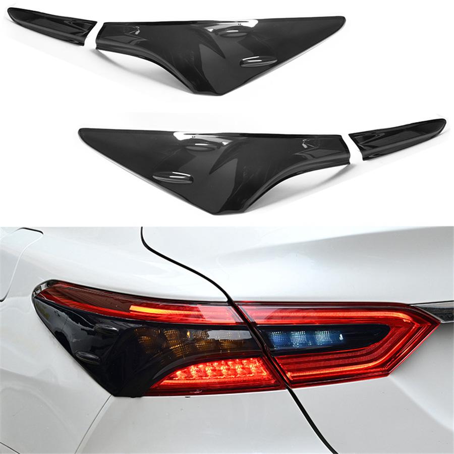 Satın alın 4pcs Smoked ABS Car Rear Tail Light Lamp Cover Trim For ...