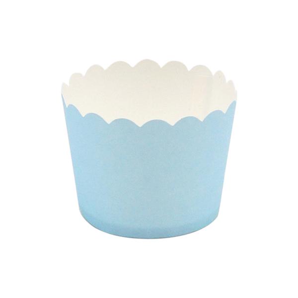 24 Pcs 5x4.5cm Thicken Creative Round Solid Bright Color Cup Cake Paper ...