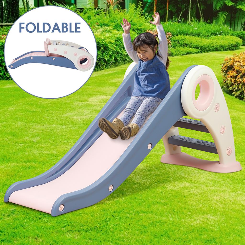 Buy Foldable Toddler Climber Slide Play Toys With Easy Climb Stairs ...